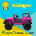 Kidzone 12V Electric Kids Car, Ride On Toy, 4-Wheeler, 3.8 mph, LED ...