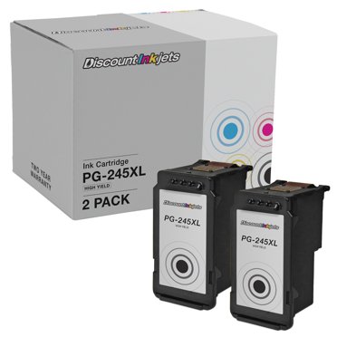 Canon PG-245 XL High Yield Black Ink Cartridges, 2-Pack, 300 Pages ...