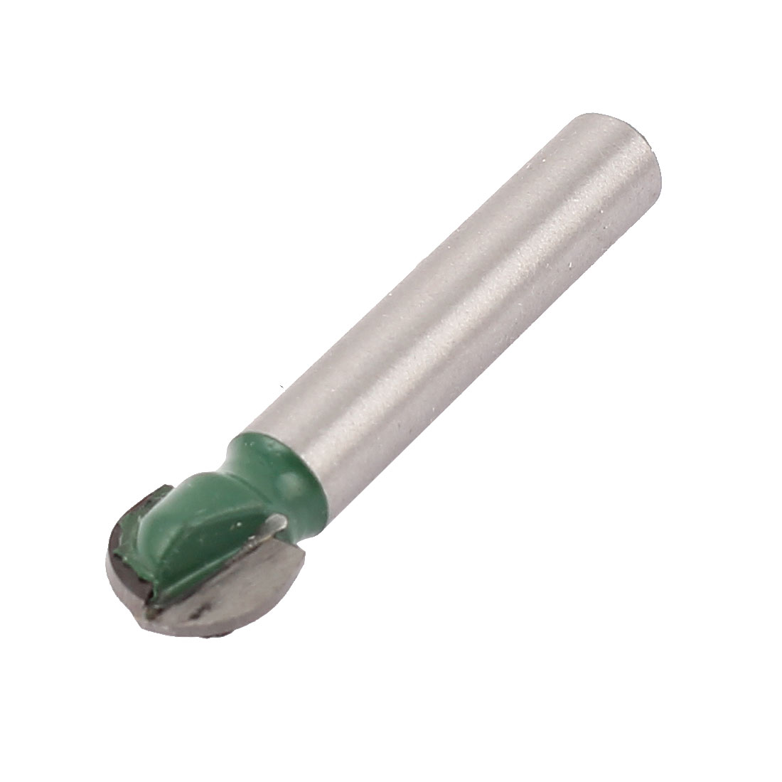 1/4" Shank 3/8" Cutting Dia Metal Cove Box Router Bit Silver Tone Green ...