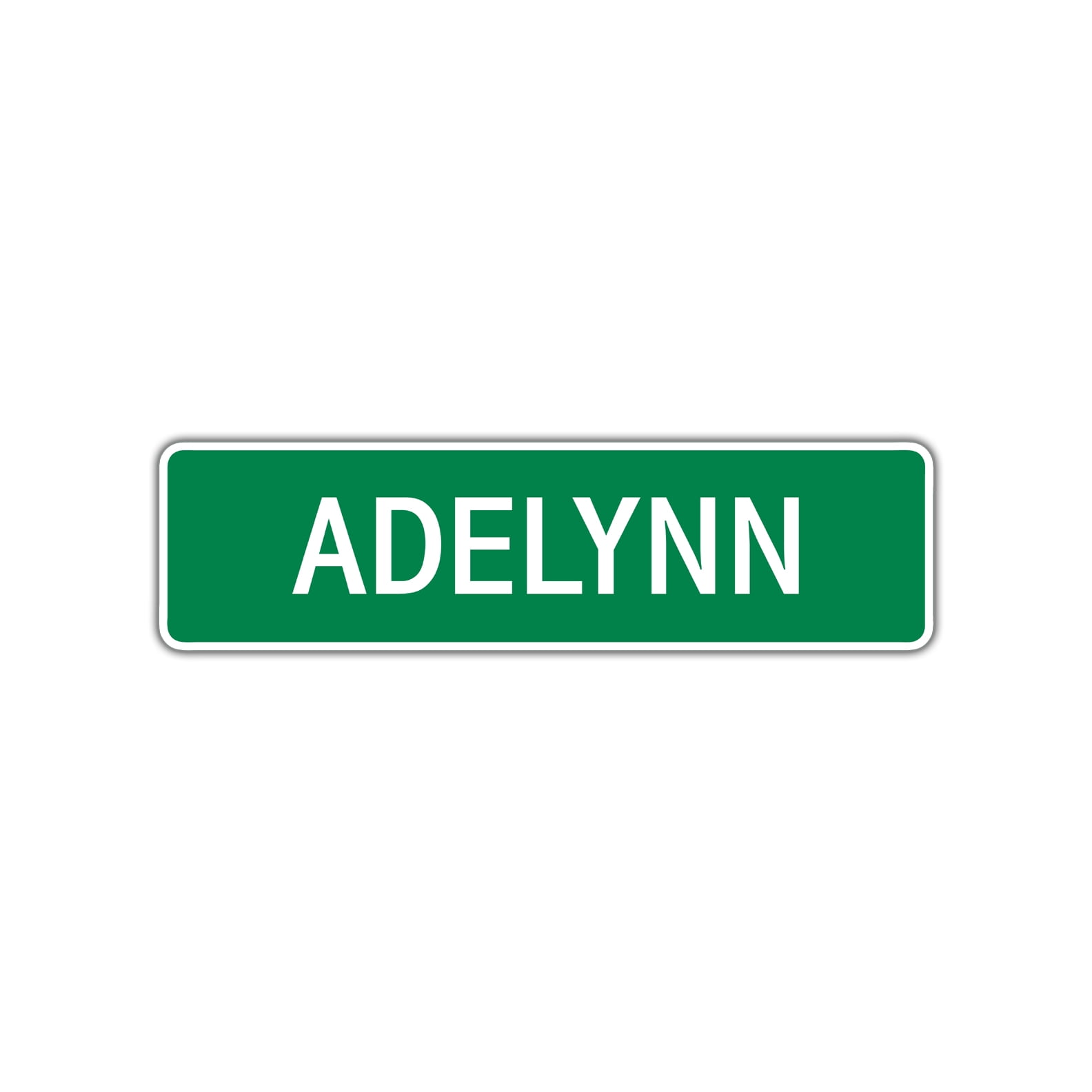 Adelynn Girls Children Name Letter Printed Label Indoor Outdoor Novelty ...