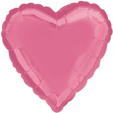 Anagram Metallic Heart Jr Shape Solid Mylar 18" Foil Balloon, Lime ...