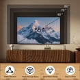 UZUGUL 4-Door 2-Drawer Walnut Credenza, Arc Wave Carved Design, Low ...