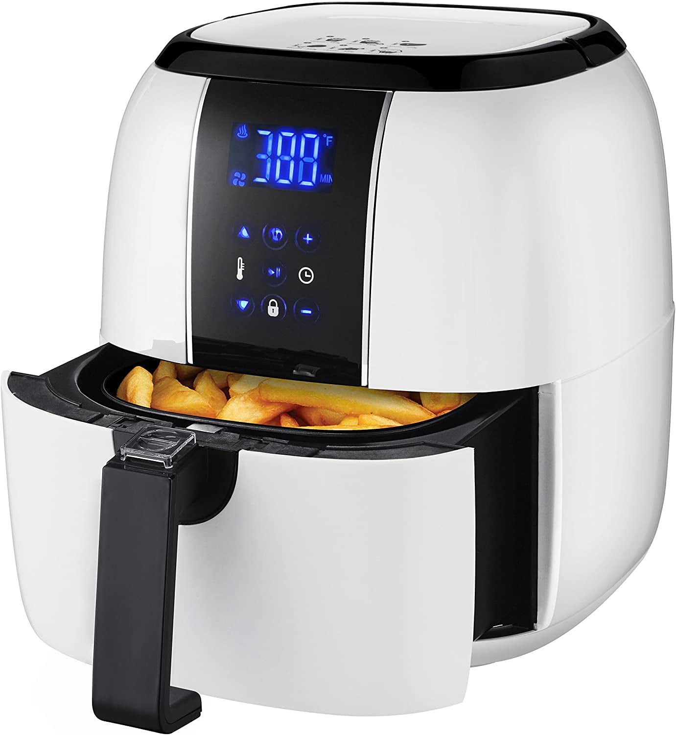 Ovente Electric Air Fryer 3.2-Quart for Grilling Roasting with Digital ...