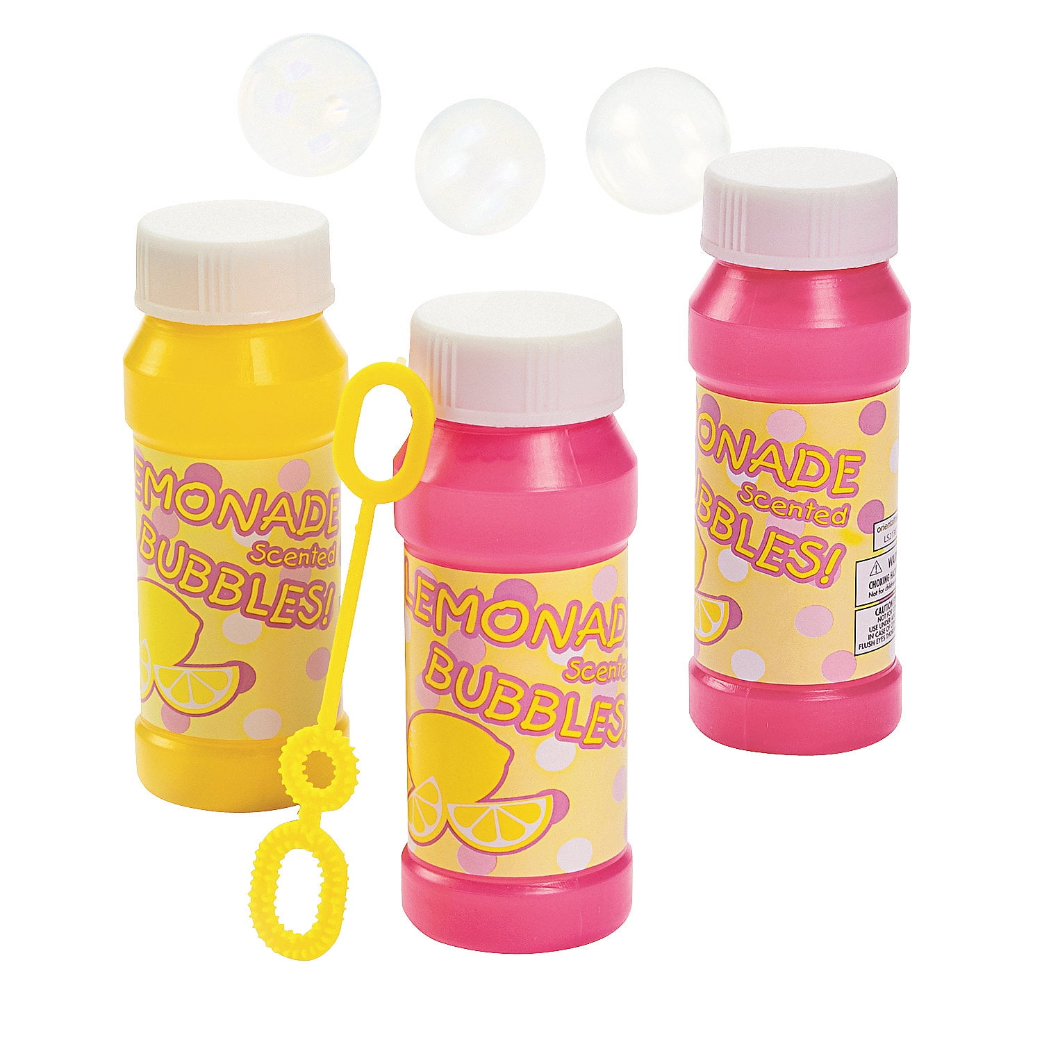 Lemonade Scented Bubble Bottles 2Oz - Party Favors - 12 Pieces ...