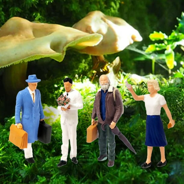 Hand Painted 1:64 Figure Landscape Dioramas Architecture Model Desktop ...