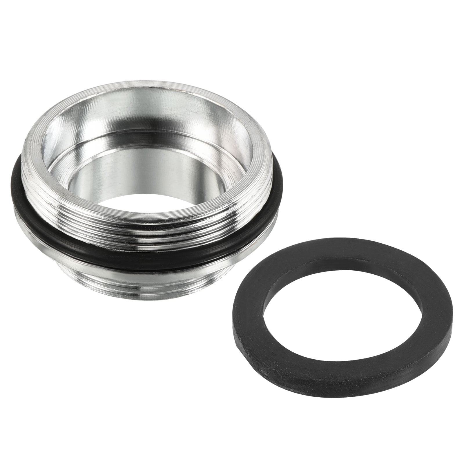 Uxcell M28*1.0 Male to M22*1.0 Male Thread Chrome Faucet Aerator ...