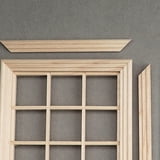 Dollhouse Window 1/12 12 Pane Window Frame Model for Photo Props Living ...