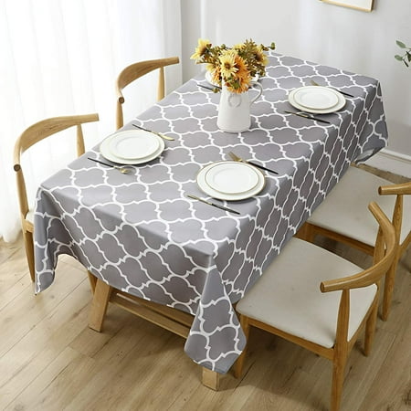 Tablecloth for Rectangle Tables – Waterproof Satin Resistant Washable ...