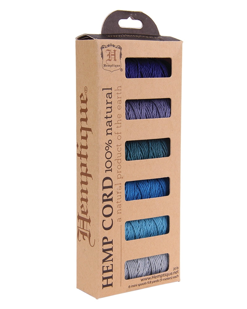 Hemptique #20 Mini Hemp Twine Spools Pack for Arts & Crafts - Walmart.com