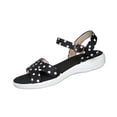 Byworldtasic Women's Polka Dot Comfort Sandals Open Toe Adjustable ...