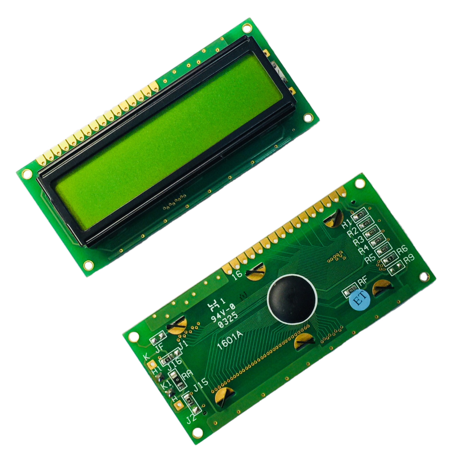 1601A Character Module 16X1 Display Screen LCM with Yellow Green ...