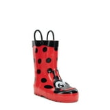 Kids Lucy Ladybug Rain Boot - Red - Walmart.com