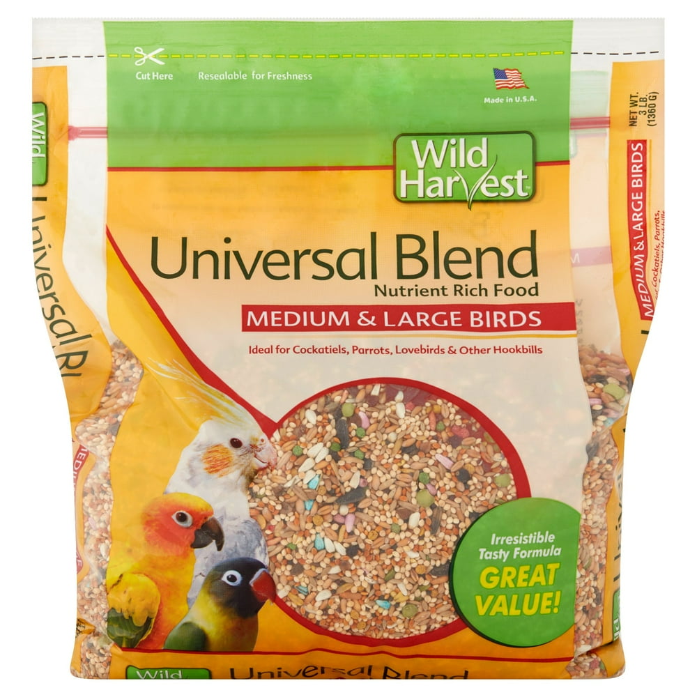 Wild Harvest Universal Blend For Medium And Large Birds 3 Pounds ...