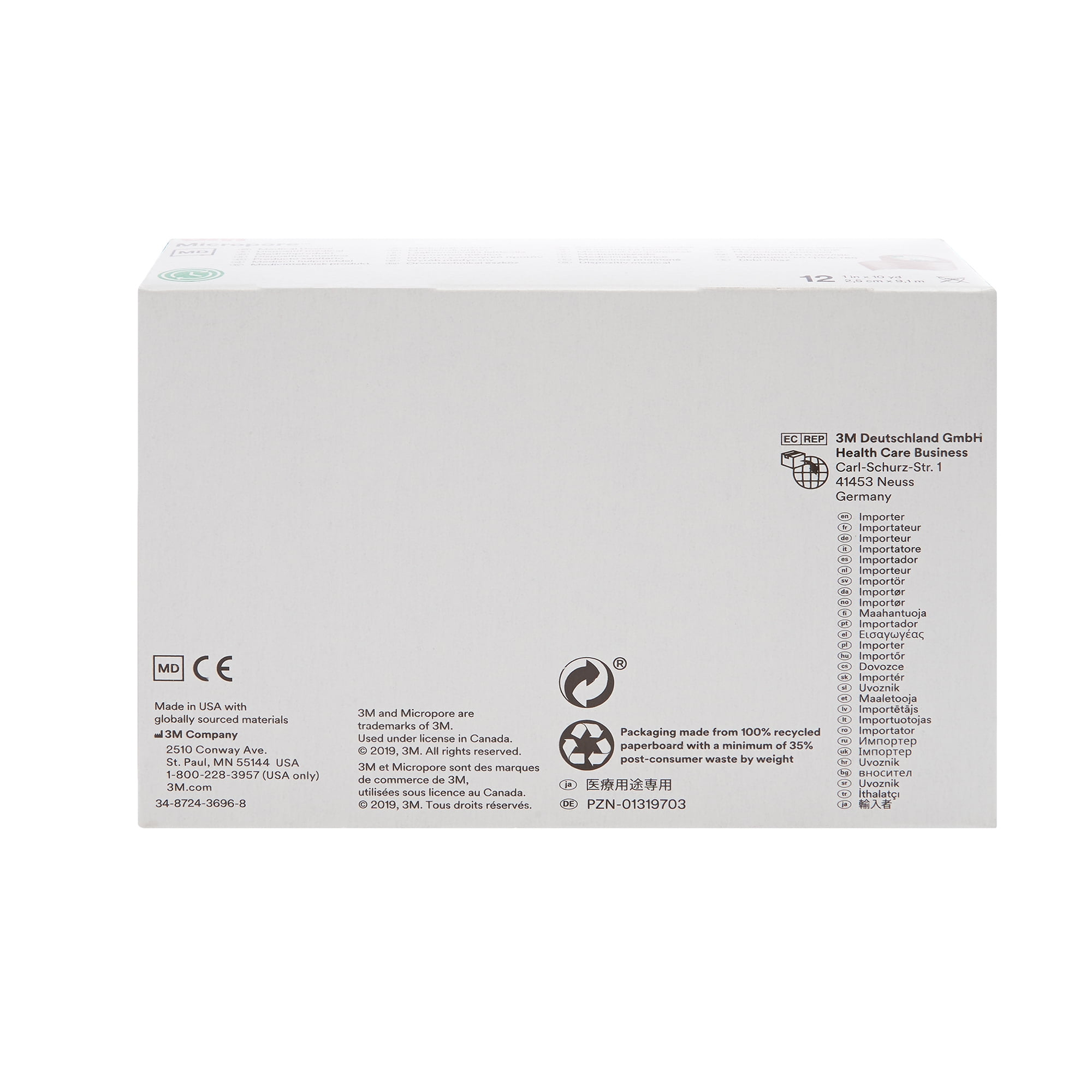 3M Micropore Surgical Tape - Walmart.com - Walmart.com