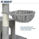 Prevue Pet Products Kitty Power Paws Comfy Kitty Cat Tower in Gray, 41. ...
