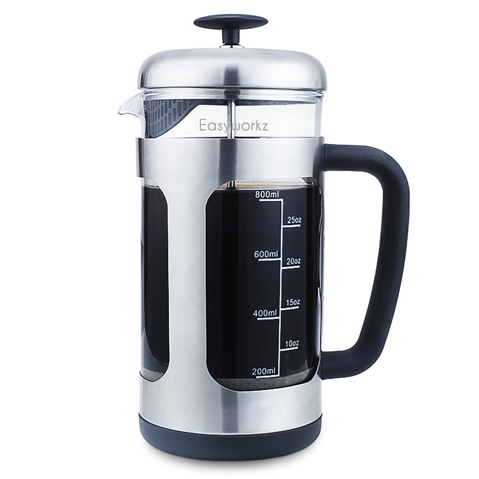 Easyworkz Stainless Steel French Press 34 oz Coffee Tea Maker Cafetiere ...