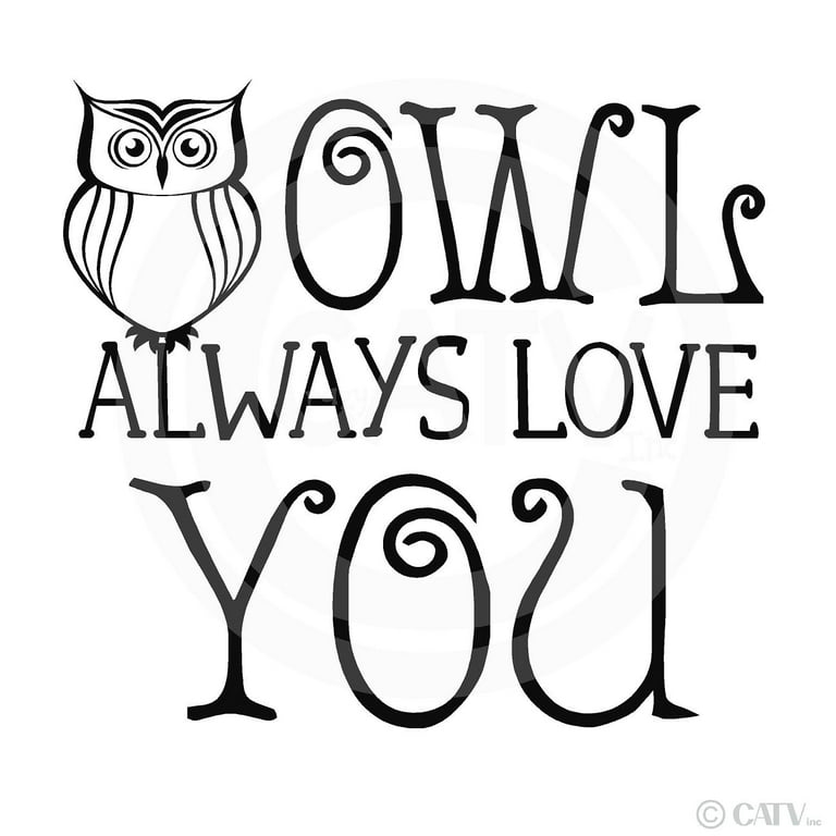 Owl Always Love You Decal Cute Owl Always Love You" Sticker For Sale