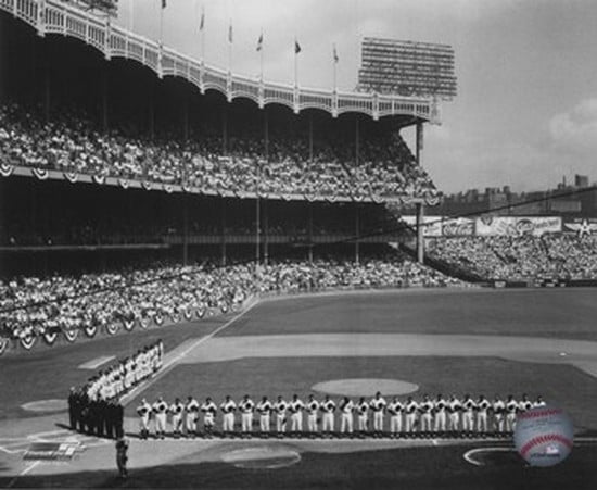 Yankee Stadium Left Field - 1955 World Series Opening Game Sports Photo ...