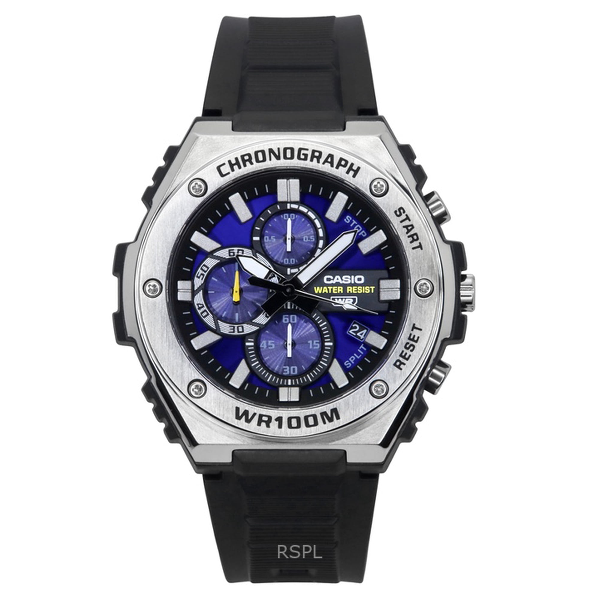 Click here for Casio Standard Analog Chronograph Resin Strap Blue... prices