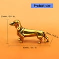 2 Piece Artistic Brass Dachshund Sculpture For Artistic Homes Decor ...