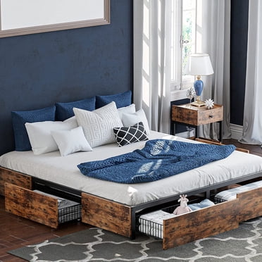 South Shore SoHo Storage Platform Bed with 2 Drawers, Queen - Walmart.com