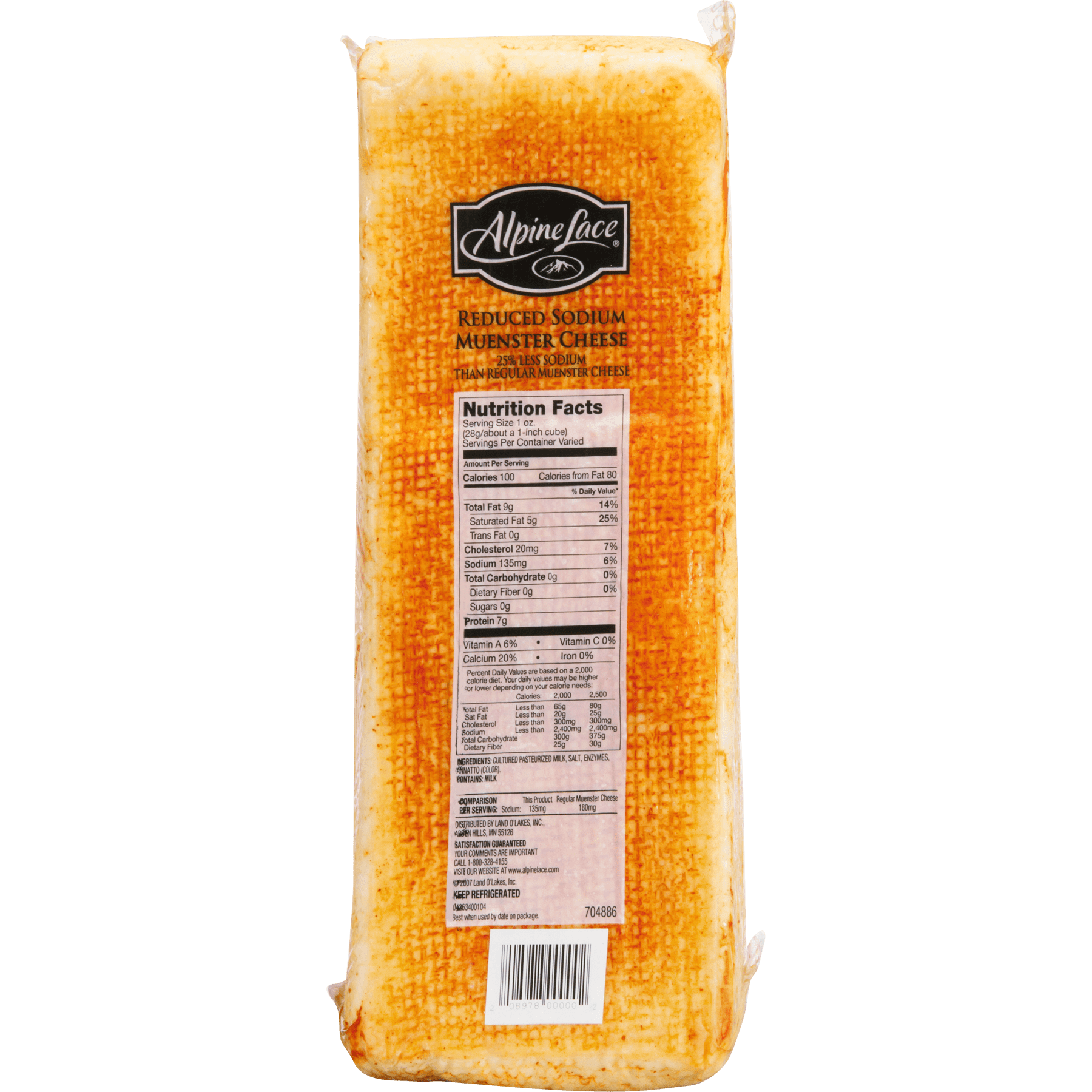 Alpine Lace American Cheese Nutrition Facts at William Emery blog