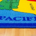 Allstar Kids / Baby Room Area Rug. USA Map. Fifty States. Bright ...