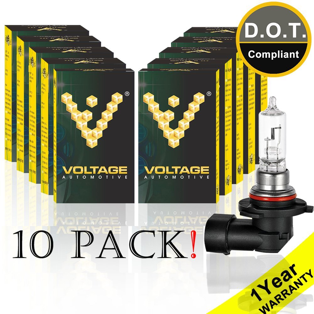 Voltage Automotive 9005 HB3 Headlight Bulb 10 Pack - Standard OEM ...