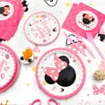 Minnie Mouse Party Supplies-113pc Set Plates, Cups, Napkins, Tablecloth ...