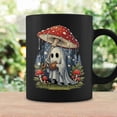 Ghost Reading Book Halloween Mushroom Spooky Cottagecore Coffee Mugs ...