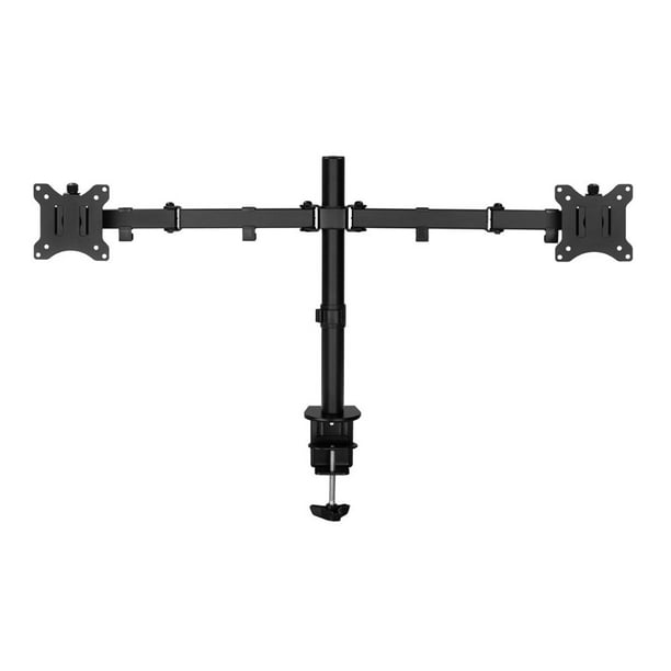 Amer Mounts Dual Monitor C-Clamp Desk Mount Fully Adjustable/Tilt ...