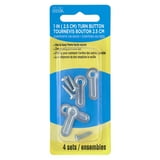 24 Packs: 4 ct. (96 total) 1" Turn Button by Studio Decor - Walmart.com
