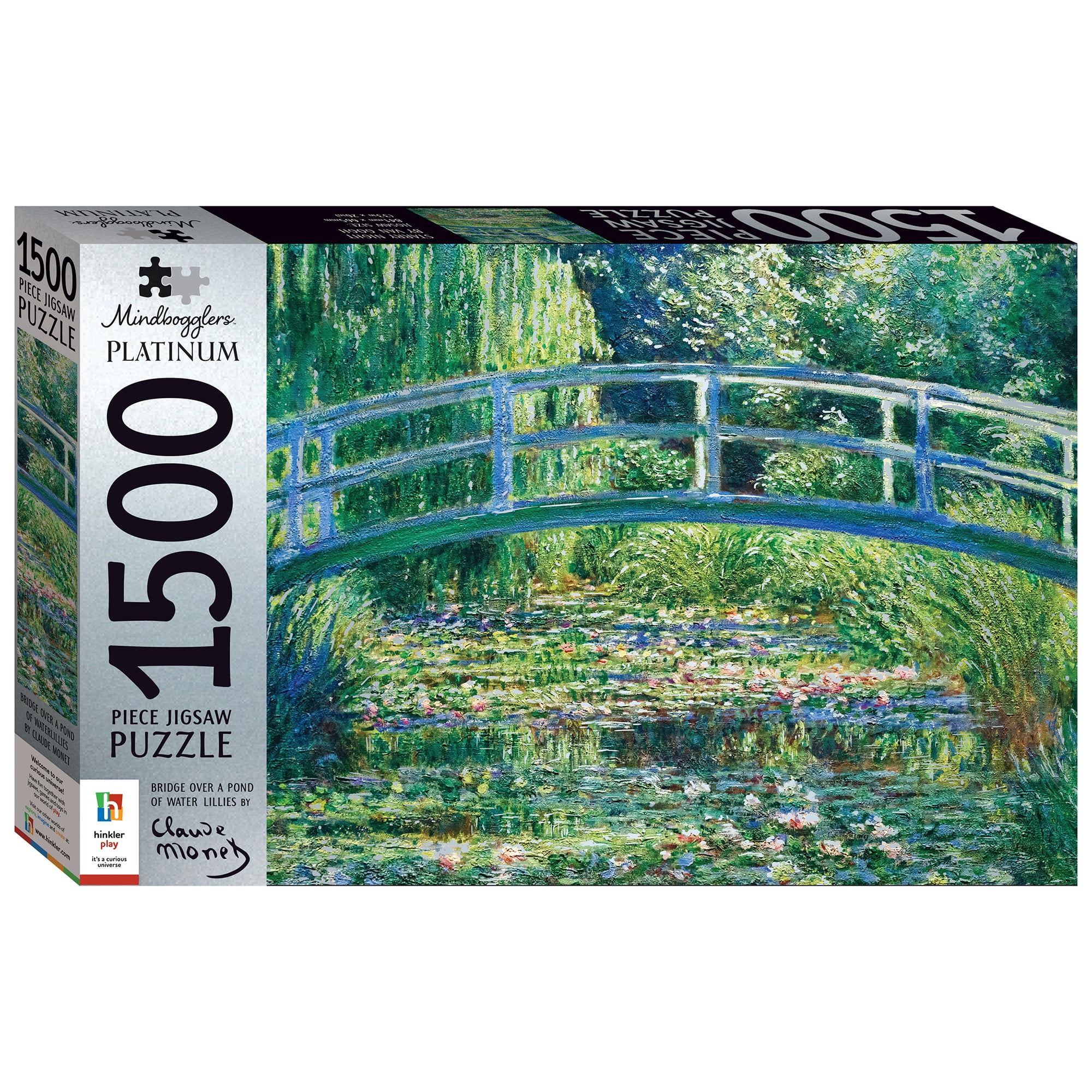 Mindbogglers Platinum 1500-Piece Jigsaw Puzzle: Bridge Over a Pond of ...