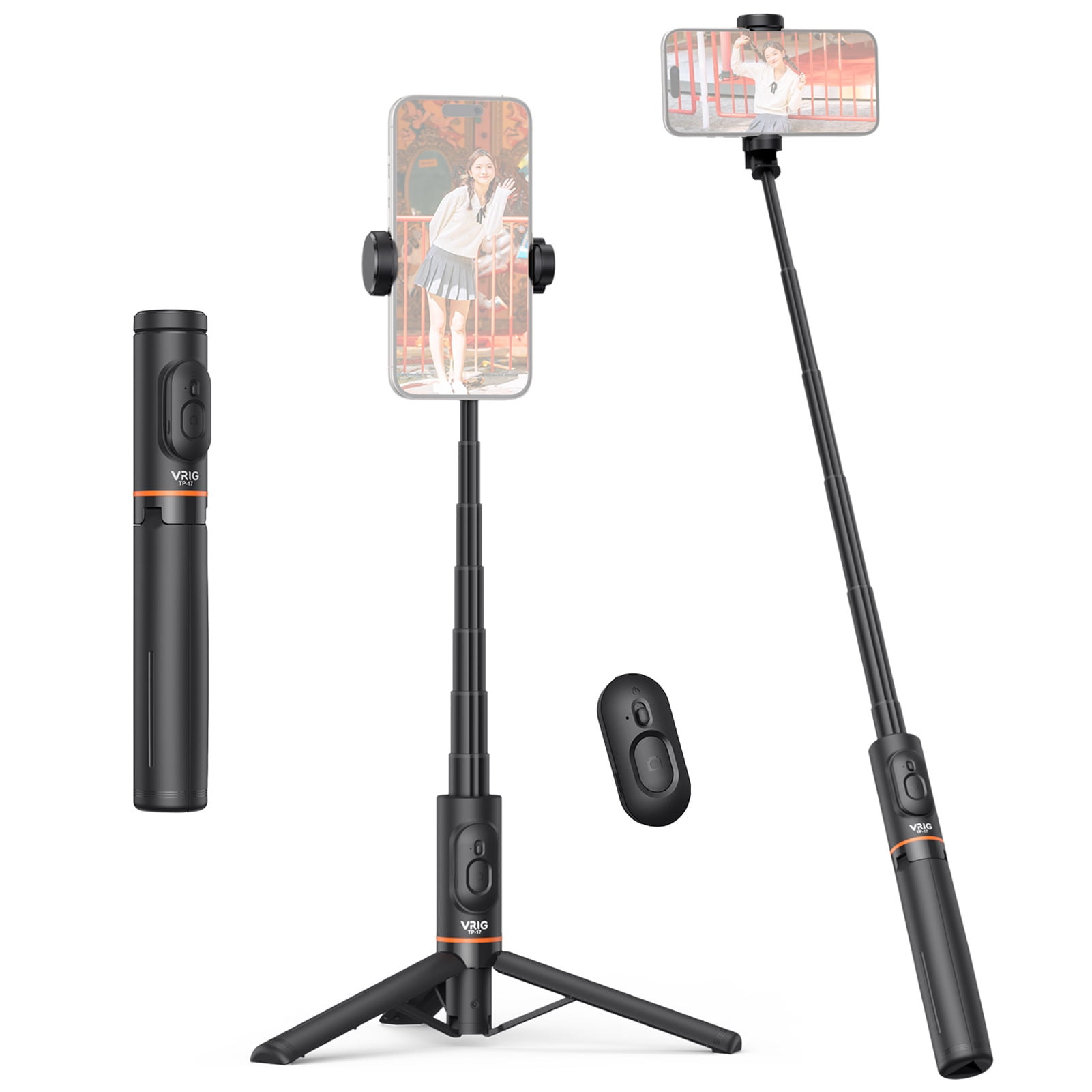 Click here for Tfixol Vrig Tp-17 Extendable Selfie Stick Tripod F... prices