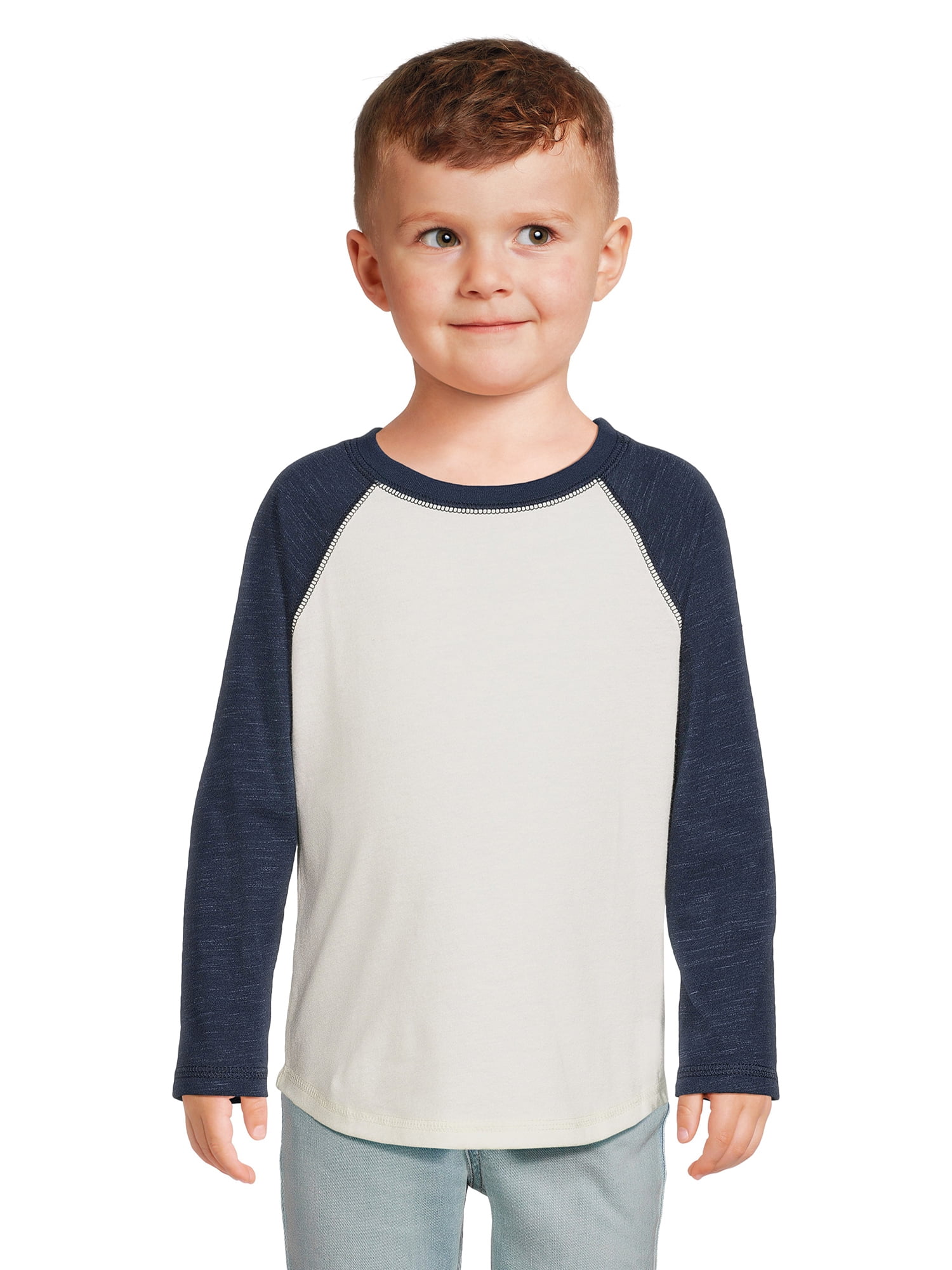 Garanimals Toddler Boy Long Sleeve Raglan T-Shirt, Sizes 12M-5T ...