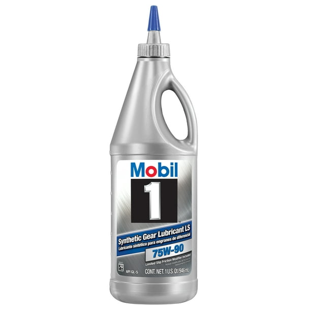Mobil 1 Synthetic Gear Lube LS 75W-90 1Qt - Walmart.com - Walmart.com