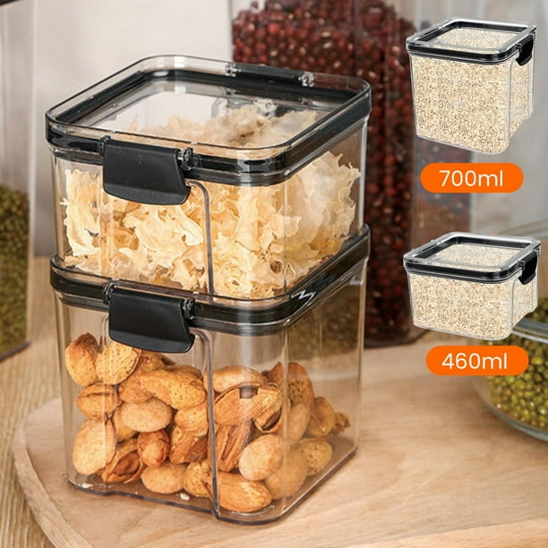 MesaSe Airtight Food Storage Container with Lids Clear Plastic Dry Food ...