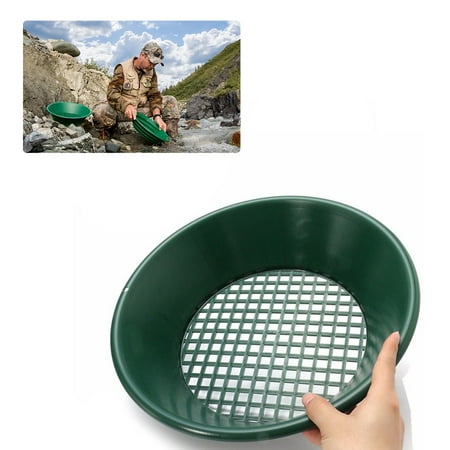 Gold Panning Basin Disk Plate Washing Pan Mining Mineral Mesh Screen ...