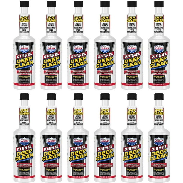 Lucas Oil 10872 Diesel Deep Clean Fuel System Cleaner, 12-Pack ...