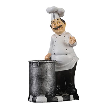 Decorative French chef figurine kitchen decoration resin cook statue ...