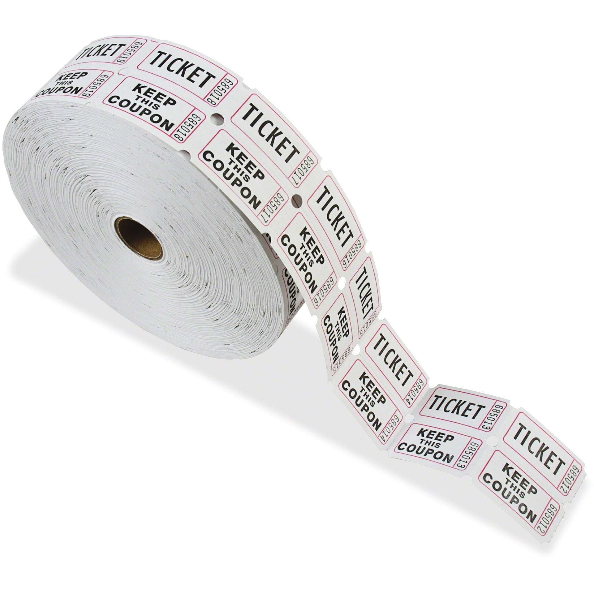 PM, PMC59005, Numbered Double-ticket Roll, 2000 / Roll, White - Walmart.com