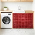 Crocodile Leather Texture Cabinet Curtains for Kitchen 28"W x 35"L ...