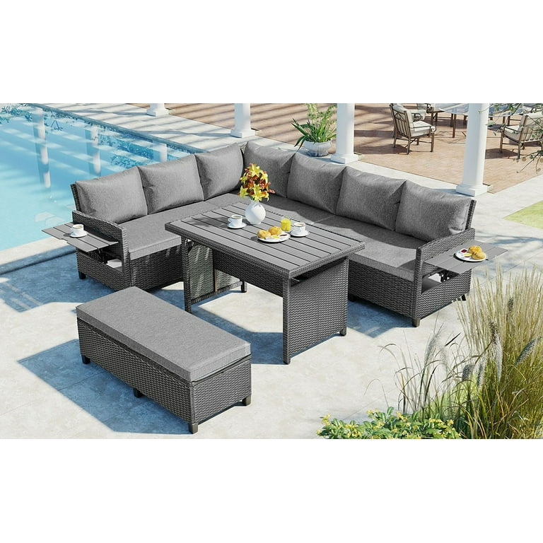 L shaped garden furniture store