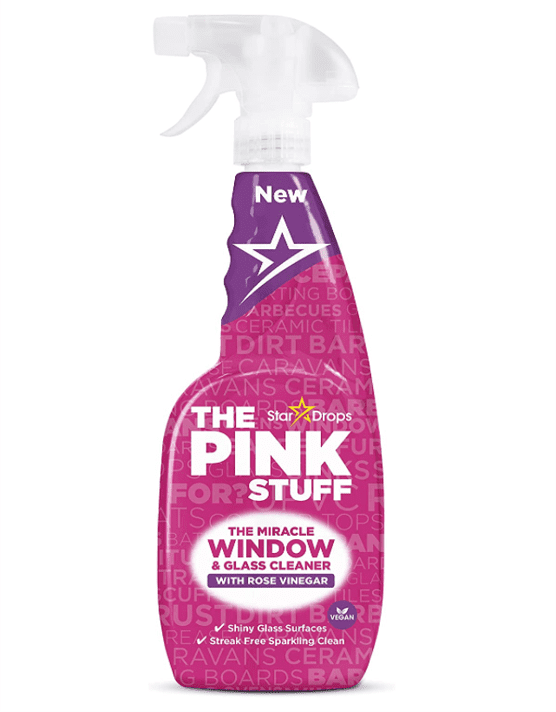 The Pink Stuff, Miracle Window and Glass Cleaner Spray, Rose Vinegar ...