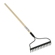 CF24W 48 in Handle 24 in Metal Head Leaf Rake - Walmart.com
