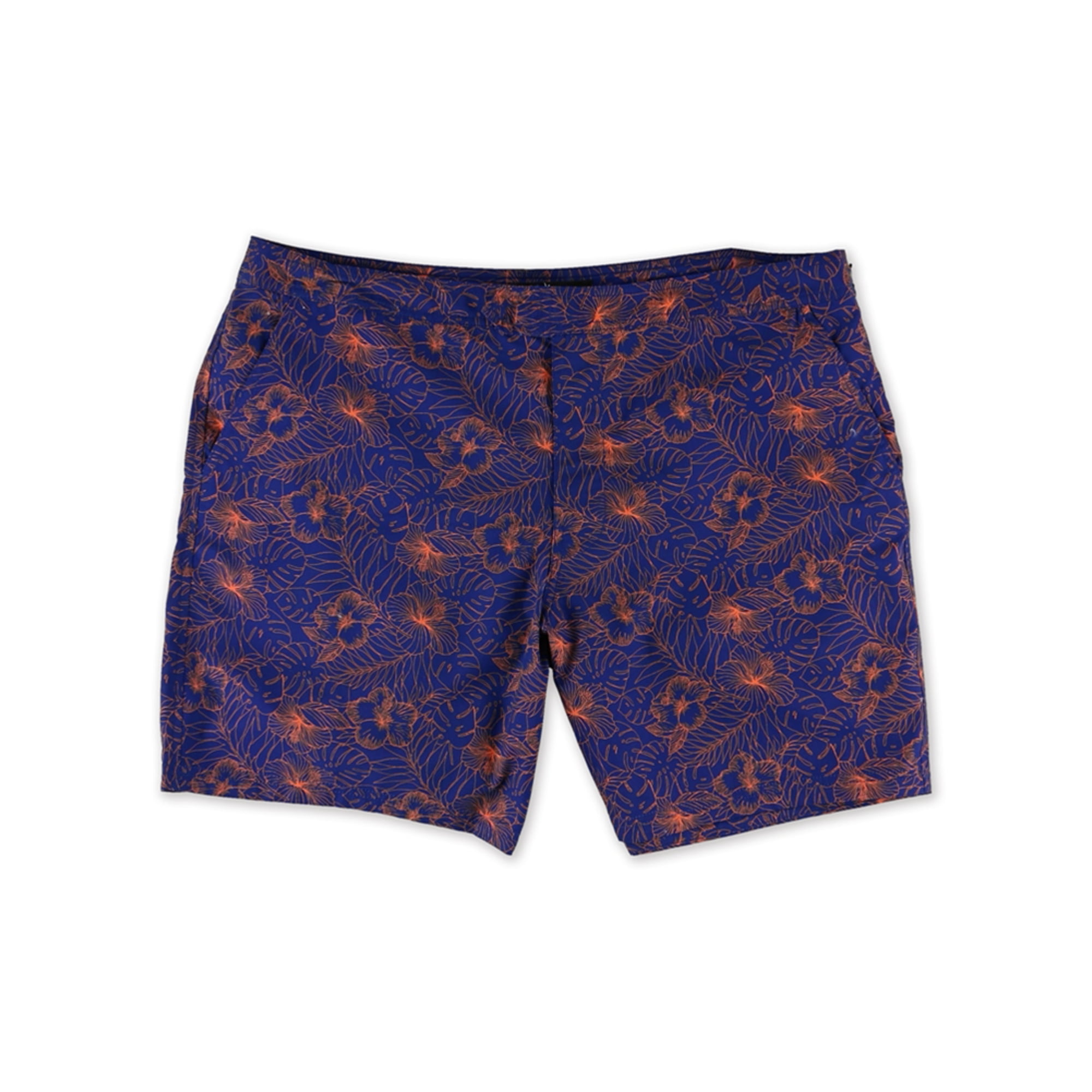 Marc Anthony Mens Slim-Fit Mini Print Swim Bottom Trunks, Azul, 40 ...