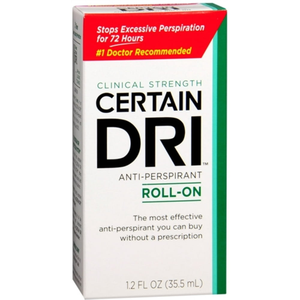 CERTAIN DRI Anti-Perspirant Roll-On 1.20 oz (Pack of 3) - Walmart.com ...