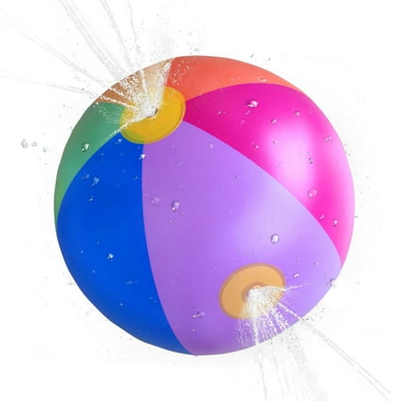 Beach Ball Sprinkler and Spray Beach Ball Inflatable Sprinkler Water ...