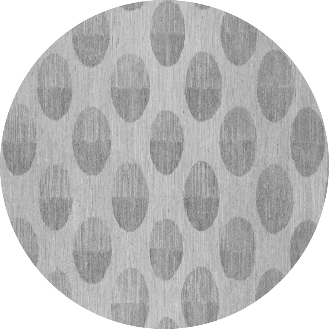 Ahgly Company Indoor Round Solid Gray Modern Area Rugs, 8' Round ...