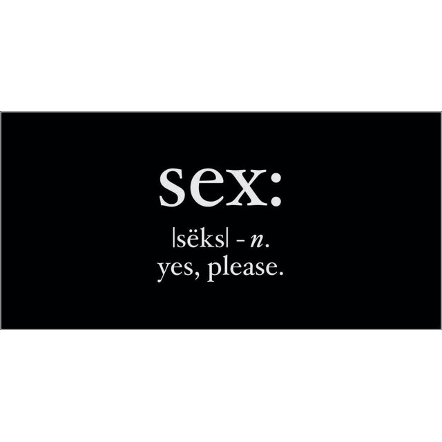Sex Yes Please Vinyl Decal Small White